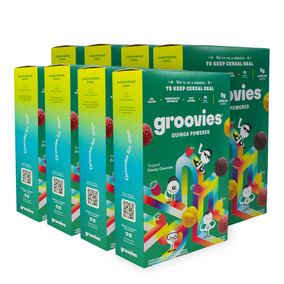 8 PACK FROOTY – Groovies Quinoa-Powered Cereal
