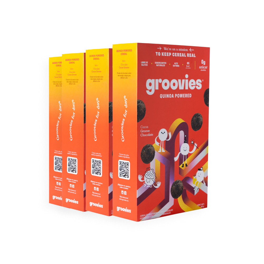 Cereal saludable para niños, Groovies, Bajo en Azúcar, Sin Gluten ...